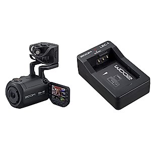 Zoom Q8n-4k Handy Video Recorder, 4k UHD Video, Stereo Microphones Plus Two XLR & LBC-1 Li-Ion Battery Charger, Charges the Zoom BT-02 and BT-03 Batteries