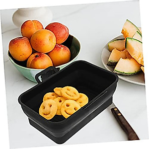 KICHOUSE 2pcs Air Fryer Liner Portable Air Fryer Oven Air Fryer Silicone Bakeware Baking Pan Basket Inner Pot for Air Fryer Air Fryer Parchment Paper Portable Pot Mat Air Fryer Inner Pad