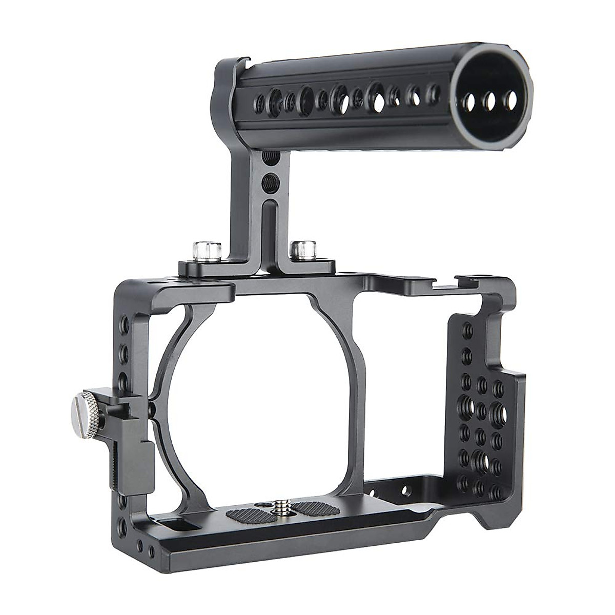 NICEYRIG Camera Cage Kit for Sony A6400/ A6100/ A6300/ A6000, with Cheese Top Handle Cable Lock Clamp