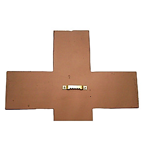 Rustic Wood Look Wall Cross Featuring Antlers, Rustic Décor, Religious Themed, 13.5 Inches