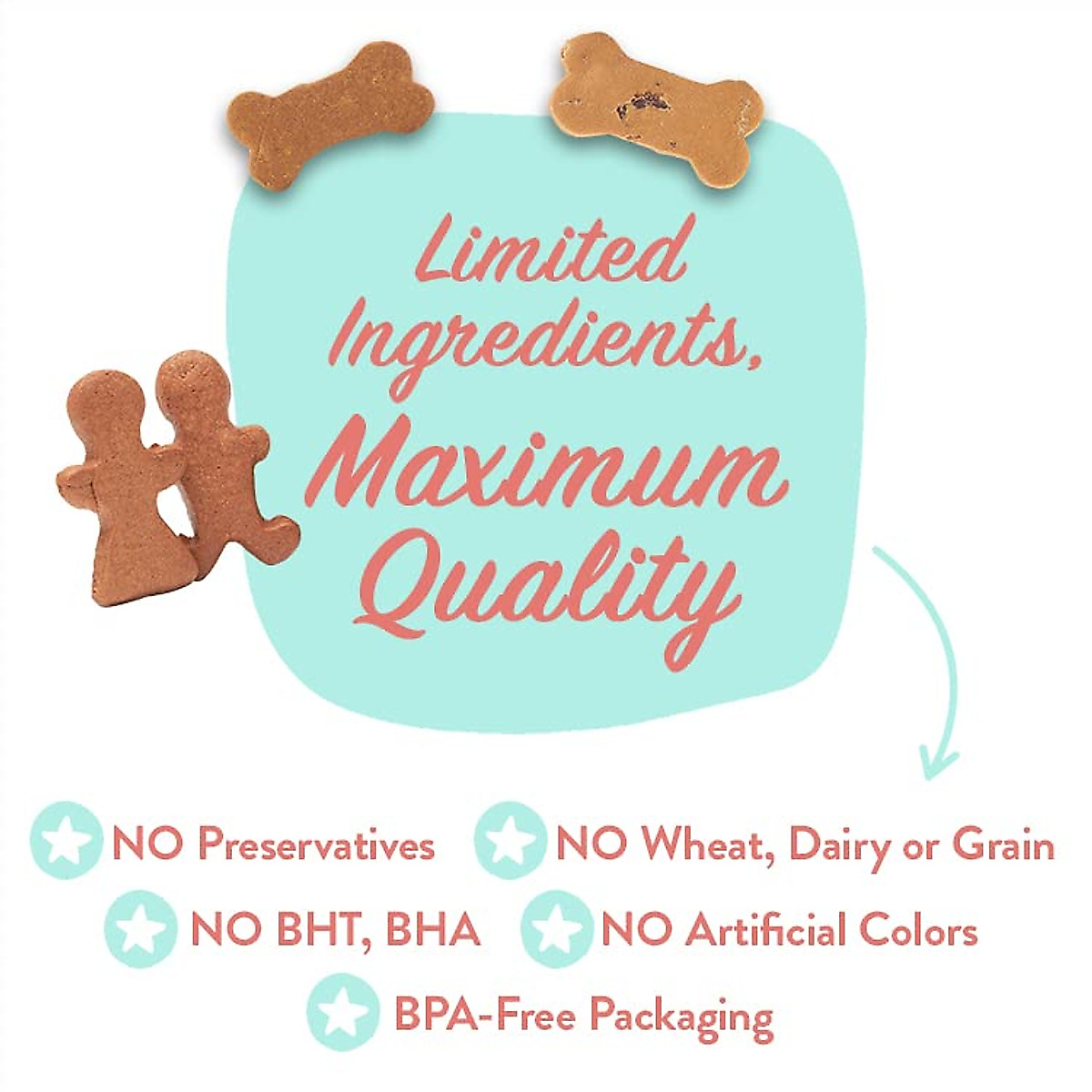 Portland Pet Food Company Healthy Dog Treats Variety 3-Pack - Grain-Free, Human-Grade, Gingerbread, Pumpkin and Bacon Dog Treats Multipack - Natural Dog Training Treats & Biscuits Made in the USA Only
