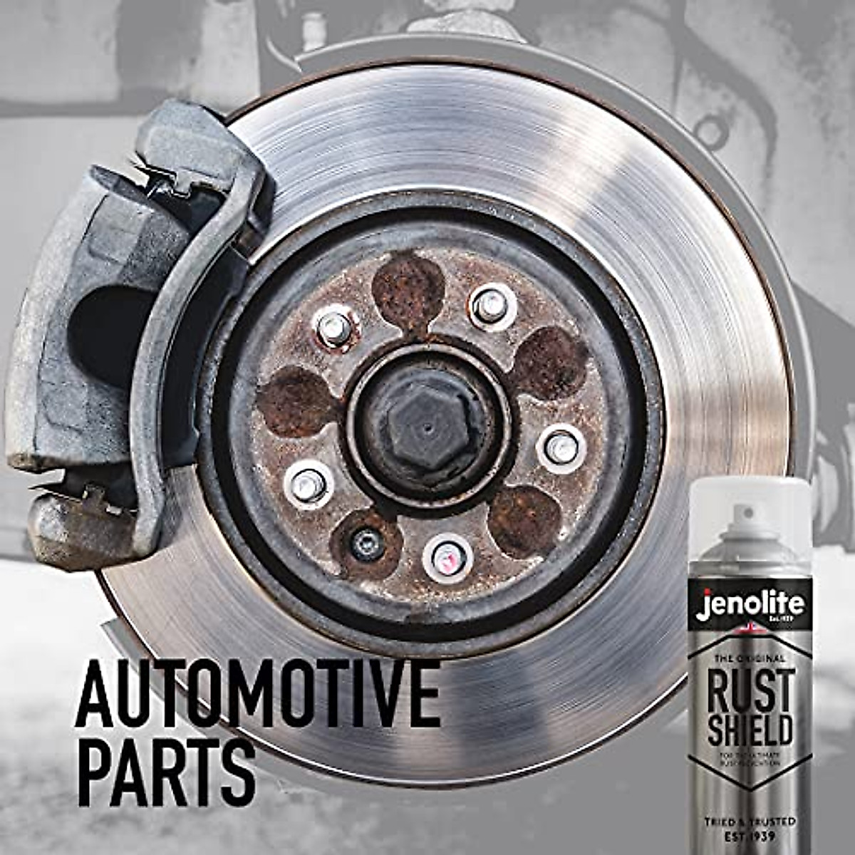 JENOLITE Rust Shield Aerosol - 400ml (13.5 fl oz) - High Protection Against Rust & Corrosion - Ultimate Rust Prevention for Cars & Motorcycles