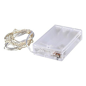 ANJAYLIA 16.5Ft 50 LED Fairy Lights Battery Operated String Lights for Party Home Wedding Festival Decoration, Warm White