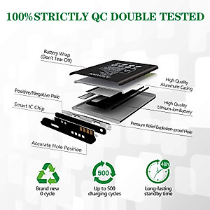 ASDAWN HDH-003 Battery Replacement for Nintendo Switch Lite Game Console HDH-001 HDH-003, Battery for Nintendo Switch Lite Game Player 3570mAh HDH-A-BPHAT-CO with Repair Tool Kit