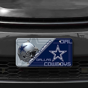 Rico Industries NFL Dallas Cowboys Unisex Dallas Cowboys License Plate Metaldallas Cowboys License Plate Metal, Team Color, One Size (6734513429)