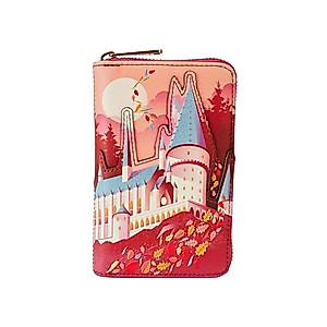 Loungefly Harry Potter Hogwarts Fall Zip Around Wallet | Harry Potter Wallets Standard