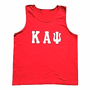 Mega Greek Mens Kappa Alpha Psi Tank Top Large Red