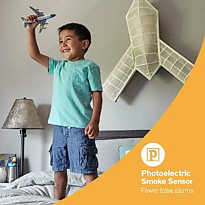 First Alert SA511CN2-3ST Wireless Interconnected Smoke Alarm with Voice Location, Battery Operated, Pack of 2 , WHITE