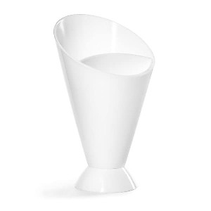 Ebiz 1 Cone 2 in 1 Potato Chip Cone with Sauce Chip Dish