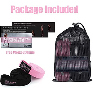 Long Resistance Bands, Fabric Resistance Bands Stretch Bands for Exercise Bands Resistance Bands Set Elastic Resistance Bands for Working Out Women Resistance Bands for Physical Therapy