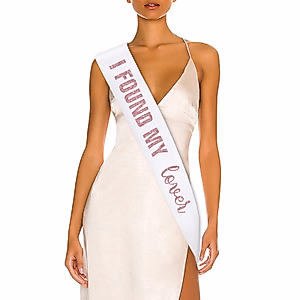 Sursurprise Bachelorette Sash, I Found My Lover Sash for She Found Her Lover Bachelorette Party Bridal Shower Bride To Be Decorations Favors Gifts Accessories