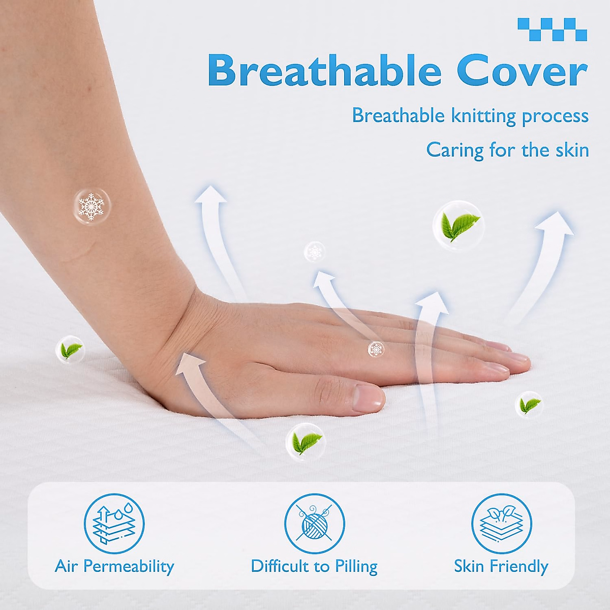 WYGMAV Twin Mattress 5 Inch Gel Memory Foam Mattress, Gel Infused Bed Mattress for Comfort and Pressure Relief with Washable and Removable Zipper Cover, Bed-in-a-Box, Medium Firm, White