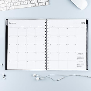 Blue Sky 2024 Weekly and Monthly Planner, January - December, 8.5" x 11", Flexible Cover, Wirebound, Enterprise (144725)