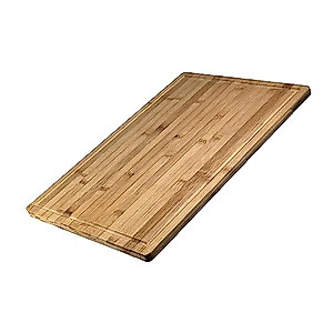 Extra Large Organic Bamboo Cutting & Charcuterie Board with Juice Groove & Reversible