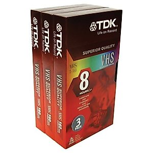 Tdk Electronics #T-160RVS3 3PK 8HR Video Tape