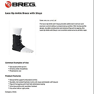 Breg Lace Up Ankle with Stays (Large)