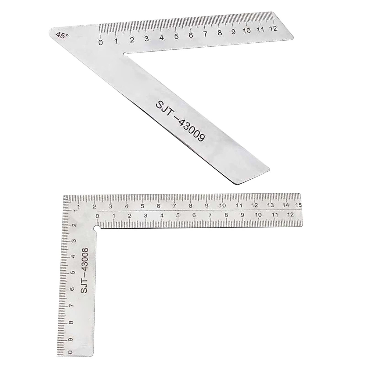 Angle Ruler With Clear Scale Stainless Steel 45 Degree 90 Degree Square Ruler Lightweight Angle Ruler Used For Construct
