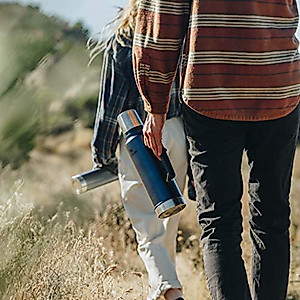 Stanley Classic Legendary Bottle BPA Stainless Steel Thermos - Keeps Cold or Hot for 24 Hours Leakproof Lid Doubles as Cup-Dishwasher Safe, Nightfall, 1.0 L