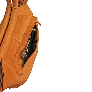 Latico Leathers Dalton Handbag Tote in Black - Made From 100% Genuine Authentic Leather Handcrafted by Artisans