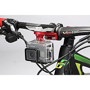 Best Tek Garmin Edge Extended Out-Front Mount, Bike Handlebar Mount for NiteRider Adapter, Sports Action Camera,Garmin Edge 25 130 200 500 510 520 800 810 820 1000 1030