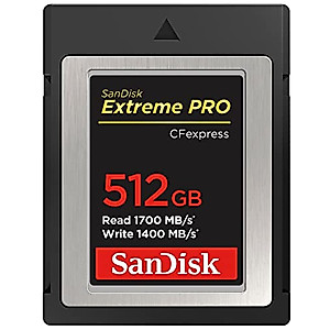 SanDisk 512GB Extreme PRO CFexpress Card Type B - SDCFE-512G-GN4NN