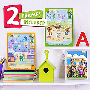 Cocomelon Stamp Set by Creative Kids- 36+ Piece Wooden Stamps Set Includes Ink Pads, Stickers, Markers, Picture Frames - Montessori Wood Stamp Birthday Gift Set for Girls Boys Toddlers Ages 3+