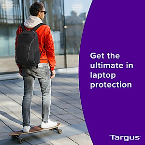 Targus Motor Backpack Ultimate Laptop Protection for Business Professional & College Student Travel with Durable Water-Resistant Material, Back Padding Support, Fits 16-Inch Laptop, Black (TSB194US)