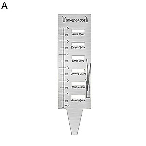 Smalibal Metal Ruler Rust-Proof Great Outdoor Grass Ruler Prune Plant Measuring Tools A