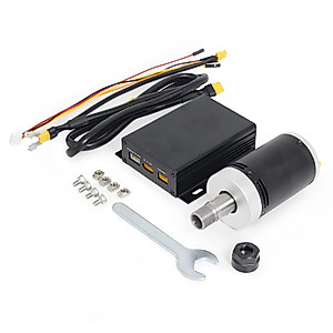 CNCTOPBAOS 24V DC Brushless Spindle Motor 12000rpm ER11,Upgraded Spindle for 3018 Pro,with PWM Speed Controller Driver Board with Cable,for CNC Router Engraving Milling Lathe Machine