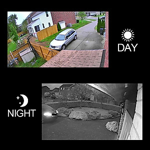 SV3C 4MP POE IP Camera, Outdoor POE Security Camera, Two Way Audio, 36pcs Lights HD 65-100FT Night Vision Home Surveillance Camera, Motion Detection, IP66 Waterproof, RTSP, H265, Blueiris NVR, ONVIF