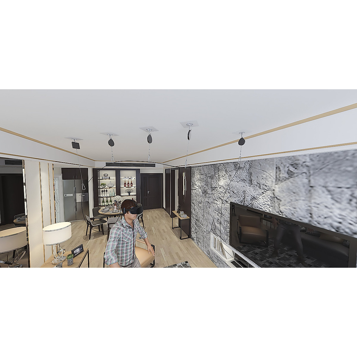 Skywin VR Tracker Belt and Strap for HTC Vive System (1 Belt 2Hand Straps) + VR Cable Management for Oculus Rift VR Headset