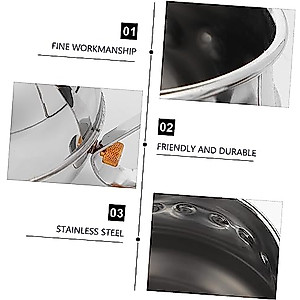 Stainless Steel Teapot Whistling Tea Kettle Stainless Steel Portable Water Kettle Expresso Coffee Goose Neck Stovetop Kettle Coffee Maker Tea Pot Heating Teakettle For Gas Stove Spout