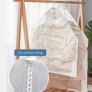 COKUERA Space Saver Bags for Clothes Hanging Vacuum Storage Bags with Electric Pump Good Protection for Suit,Dress,Jacket and Coats Hanging Space Saver Vacuum Bags for Travel