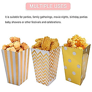 Popcorn Boxes 36 Pcs Cardboard Candy Containers for Small Movie Theater and Wedding Favors
