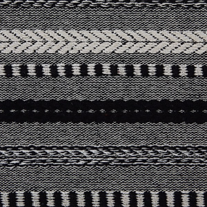 DII Farmhouse Braided Stripe Table Runner Collection, 15x72, Black