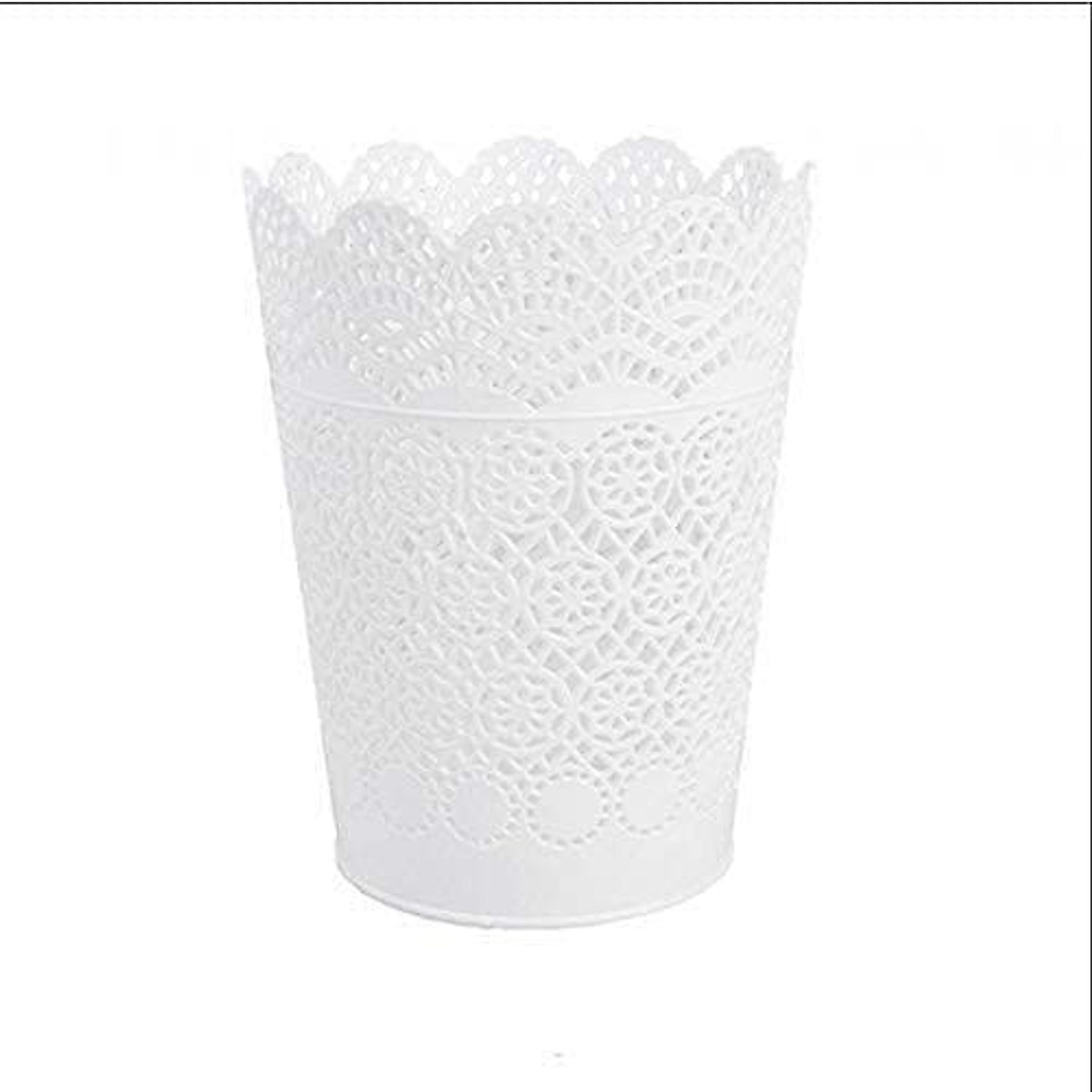 QinleePlastic Slim Oval Trash Can, Wastebasket, Garbage Container Bin for Bathroom, Bedroom, Home Office(Purple)