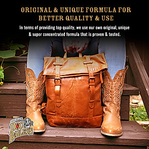 Doc Baileys Clear Leather Cleaner and Conditioner - Waterproof Fine Leather Softener for Boots, Saddles & More - 4oz, 2 Packs