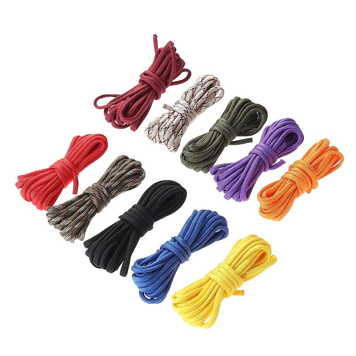 SEWACC 30 Pcs 3 String 3m Length Climbing Utility Cord Survival Umbrella Rope DIY Braiding Rope