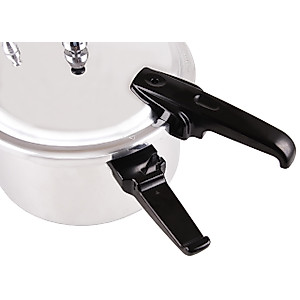 Kitchen Sense Pressure Cooker, 7.4 Quart Aluminum Stove Top Pressure Pot Cooker - Olla de Presión, Stainle steel