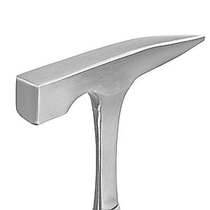 EFFICERE 22-Ounce All Steel Rock Pick Hammer with Pointed Tip, 11-Inch Overall Length | Essential for Geological Study, Rock Hounding, Prospecting, Mining, Fossil Dig, Masonry Related and Much More