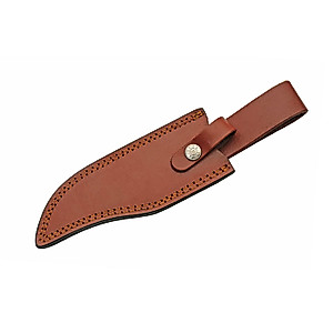 Damascus Steel Blade Stich Back Clip Point Wooden Handle 11.75 inch Hunting Knife