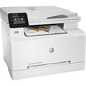 HP Color Laserjet Pro M283cdw Wireless All-in-One Laser Printer-Remote Mobile Print-Print Scan Copy Fax- Auto 2-Sided Printing, 22 ppm, 600x600DPI, 260-Sheet, 256MB,Bundle with JAWFOAL