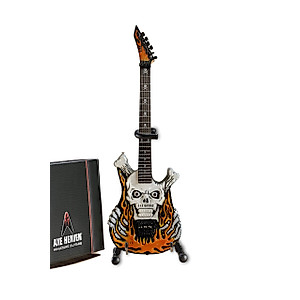 AXE HEAVEN Official George Lynch Signature ESP Flaming Skull Mini Guitar Replica