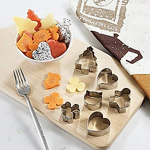 Beyond 280 Daily Use and Christmas Cookie Biscuit Cutters Set, Cute Mini Stainless Steel Shapes for Baking and Party (4.7in Ball_20pcs-mini)