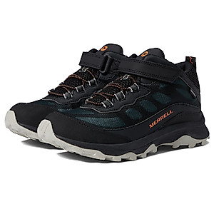 Merrell Moab Speed MID A/C WTRPF Hiking Boot, Black, 12 US Unisex Big Kid