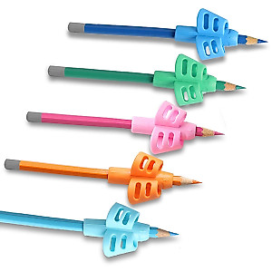 Mlife Pencil Grips - 10PCS Children Pencil Holder Writing Aid Grip Trainer, Ergonomic Training Pen Grip Posture Correction Tool for Kids (Set of 10PCS)