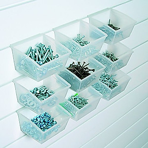 Proslat 3210 Probin Storage Bin Designed for PVC Slatwall, Small, 10-Pack