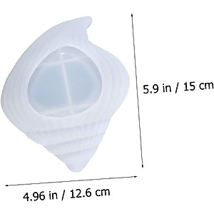 1pc Conch Plate Mold Resin Molds Tray Molds for Resin Silicone Molds for Resin Silicone Jar Mold Resin Trinket Container Mold Silicone Shell Tray Professional DIY Mold Crafts Mold