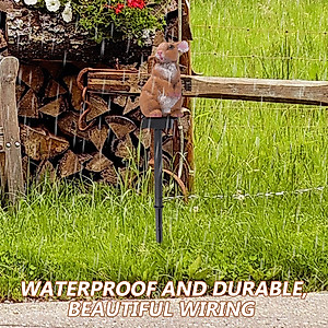 Uonlytech 1pc Rabbit Ground Lamp Solar Lawn Light Decorative Light Walkway Light Waterproof Solar Light Yard Lamp Waterproof Lamp Waterproof Garden Lamp Solar-Powered Light Landscape Lamp