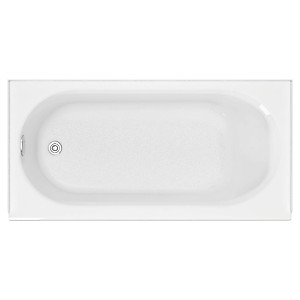 American Standard 2392202ICH.020 Princeton 60 in. x 30 in. Americast Above-Floor Rough-In Bathtub with Left Drain and Built-In Overflow, White